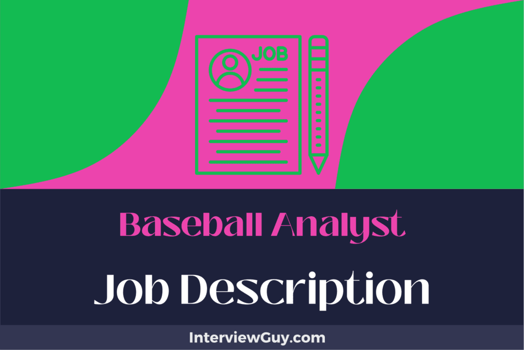 Baseball Analyst Job Description [Updated for 2026]