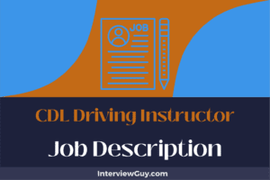 CDL Driving Instructor Job Description [Updated for 2026]