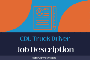 CDL Truck Driver Job Description [Updated for 2026]